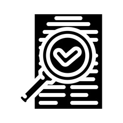 Fact check news media line icon Royalty Free Vector Image