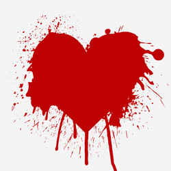 Save life isolated icon heart and hand charity Vector Image