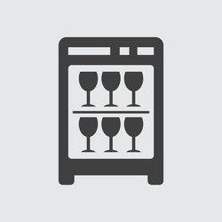 Mini bar icon doodle hand drawn or outline Vector Image