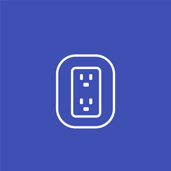 Uk plug and socket icon Royalty Free Vector Image