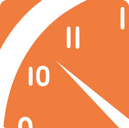 A clock symbol Royalty Free Vector Image - VectorStock