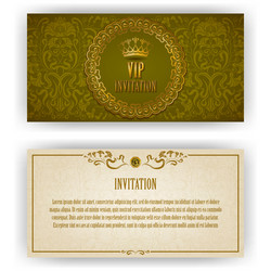 Vip membership card certificate template Vector Image