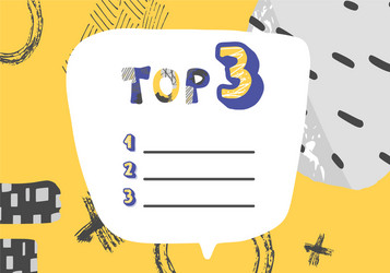 Top 5 list blank template dsign Royalty Free Vector Image