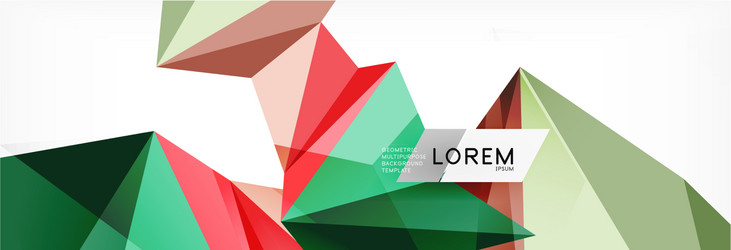 Science background abstract triangle pattern Vector Image