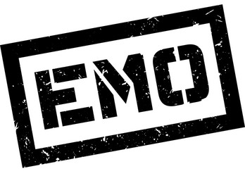 Emo rubber stamp Royalty Free Vector Image - VectorStock