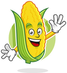 Feeling sorry corn mascot character Royalty Free Vector