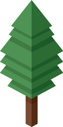 Tree plastic construction block lego Royalty Free Vector