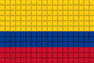 Mosaic flag of brazil Royalty Free Vector Image