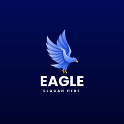 Globe eagle fly gold logo Royalty Free Vector Image