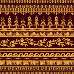 Greek roman pattern border decorative ornament Vector Image