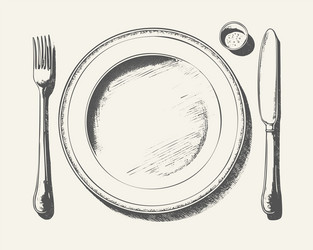 Plate Hand Drawn Vector Images (over 8,600)