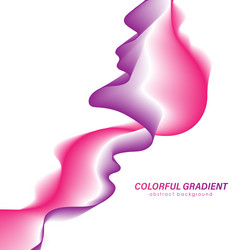 Colorful smoky gradient abstract color form Vector Image