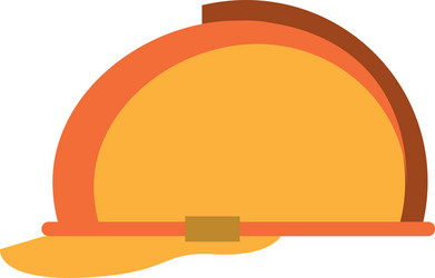 Yellow helmet icon cartoon isolated Royalty Free Vector