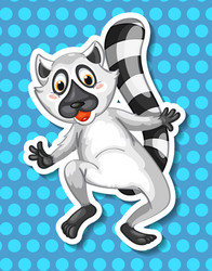 Cartoon lemurs set Royalty Free Vector Image - VectorStock