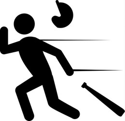 Baseball player pictograph Royalty Free Vector Image