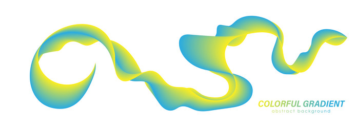 Colorful smoky gradient abstract color form Vector Image