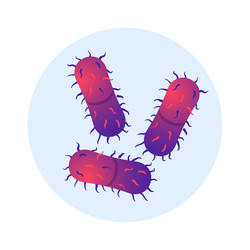 Green bacteria circle composition Royalty Free Vector Image