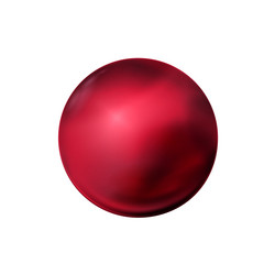 Red sphere ball fashionable viva magenta color Vector Image