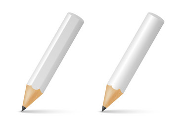 Plain paper and pencils Royalty Free Vector Image