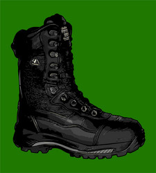 Boots template for graphic design Royalty Free Vector Image