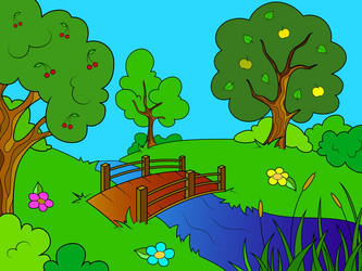 Trees and Stream Vector Images (over 3,900)