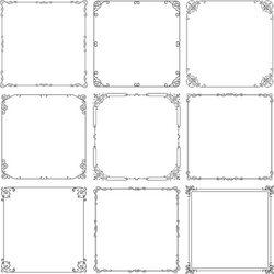 Elegant Frame Border Narrow Vector Images (over 300)