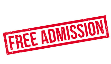 Free admission rubber stamp Royalty Free Vector Image