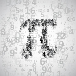 Mathematical constant pi Royalty Free Vector Image