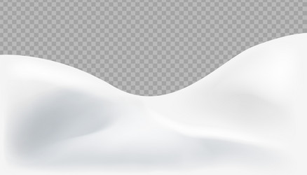 Snow realistic landscape background Royalty Free Vector