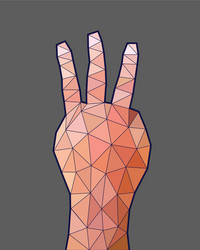 Low Poly Woman Vector Images (over 1,100)