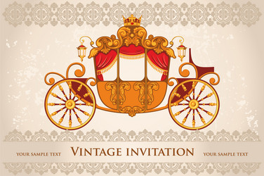 Royal carriage Royalty Free Vector Image - VectorStock