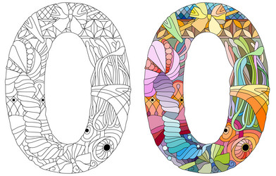 Floral Number Zero Vector Images (over 190)