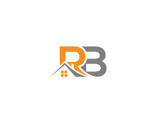 Letter rr real estate property logo design Vector Image