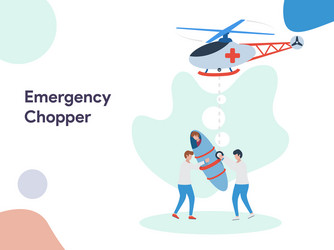 Emergency rescue team help people cartoon Vector Image