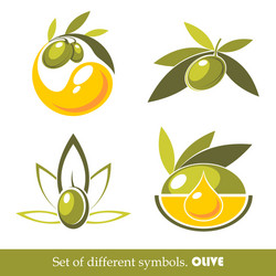 Abstract olives and marinated Royalty Free Vector Image