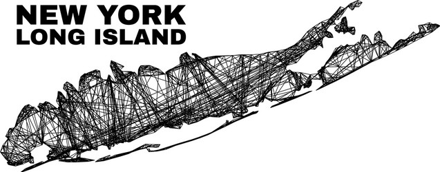 Map of New York Long Island Vector Images (over 190)
