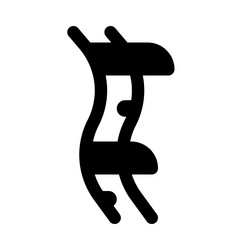 Vertebral column also known as the backbone Vector Image