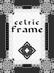 Frame in celtic style Royalty Free Vector Image