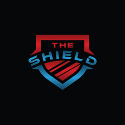 Shield creative business logo design Royalty Free Vector