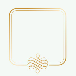 Classic vintage frame border with text space Vector Image