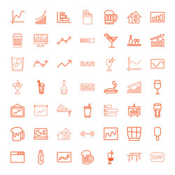 Bar icons Royalty Free Vector Image - VectorStock