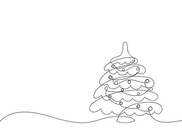 One Line Drawing Christmas Vector Images (over 2,100)