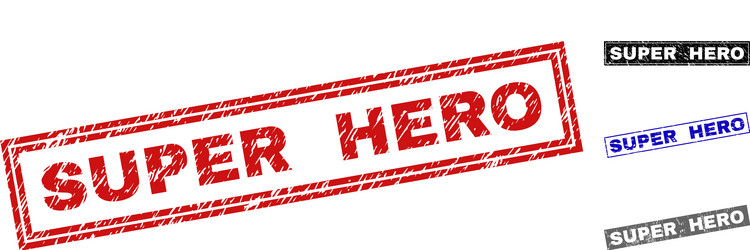Super hero rubber stamp Royalty Free Vector Image