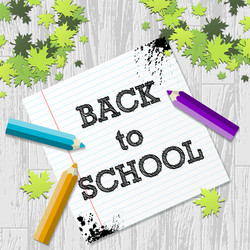 School signs background Royalty Free Vector Image