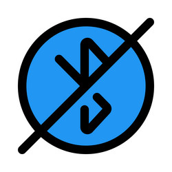 Turning off bluetooth feature on phone Royalty Free Vector