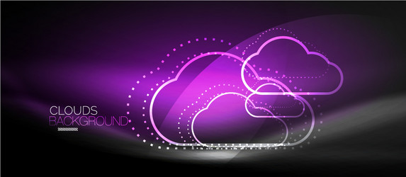 Cloud computing storage concept Royalty Free Vector Image