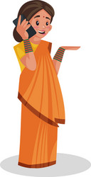 Goddess sita cartoon character Royalty Free Vector Image