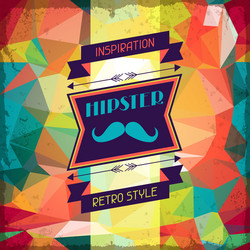 Two hipsters on urban background in retro style Vector Image