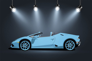 Image of open top sports car Royalty Free Vector Image