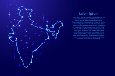 Map India Glowing Vector Images (over 100)